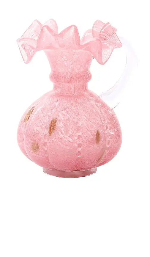 NOON & MOON Rosy Dawn Ruffled Vase Small In Pink - N,a