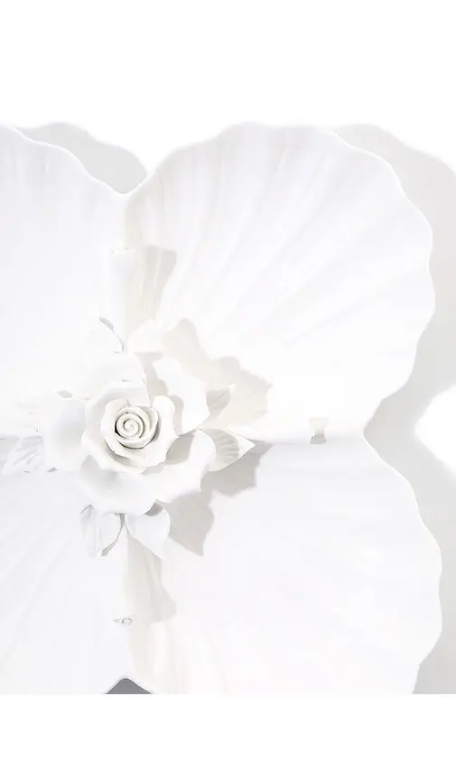 NOON & MOON Isabella Artisan Rose Duad Dish In White