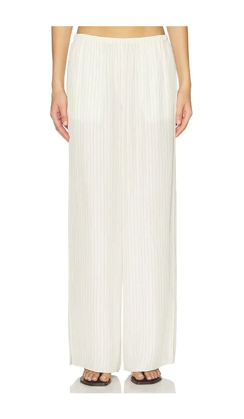 Theory Slit Pant - Rice Multi