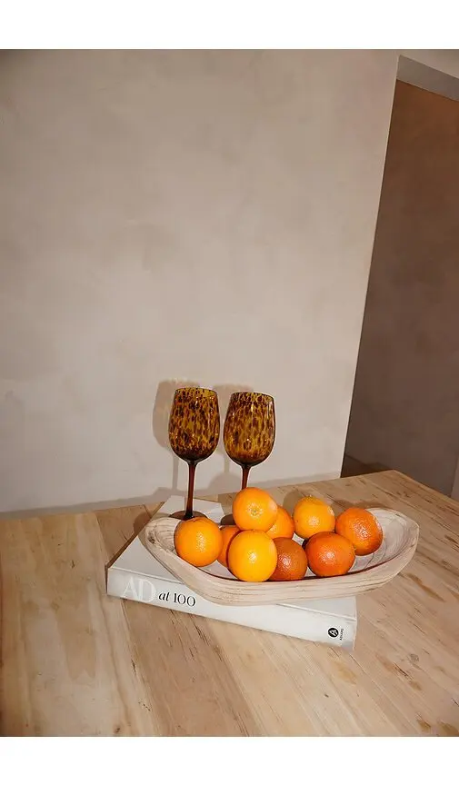 HUEGAH HOME Amalfi Glassware Set Of Two In Brown