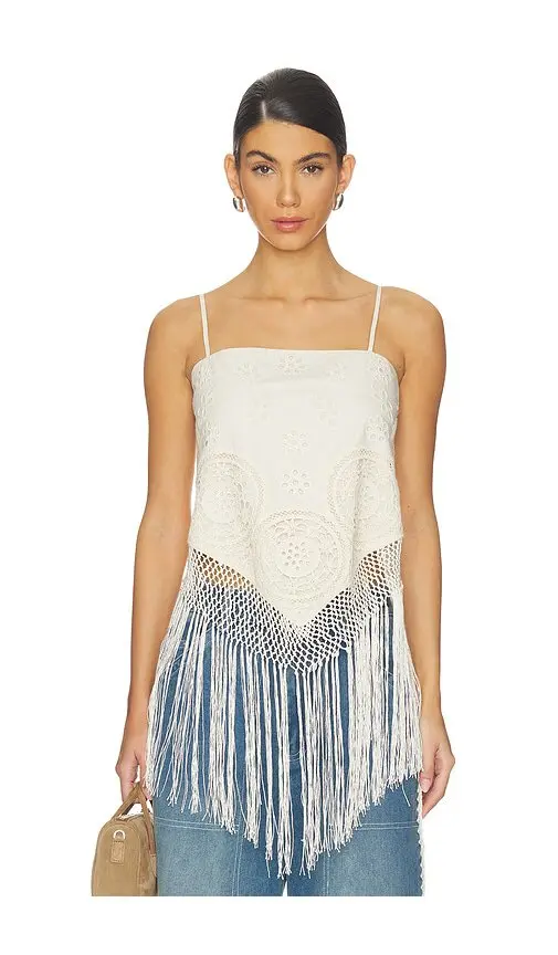 Sea Rafina Eyelet Top - Cream