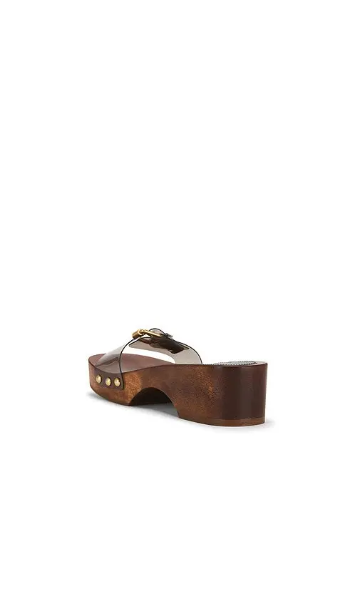 Farm Rio Jelly Clogs With Buckle Detail - Black