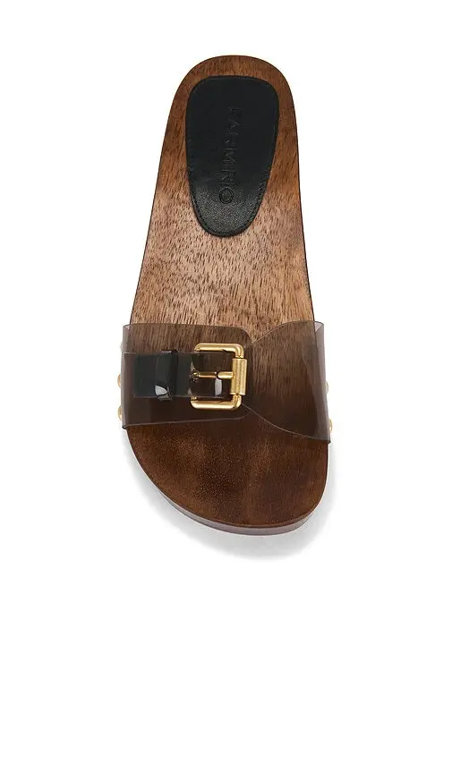 Farm Rio Jelly Clogs With Buckle Detail - Black