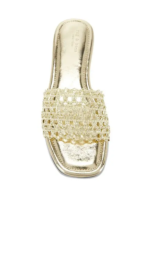 Rag & Bone Ellie Slide Metallic - Gold