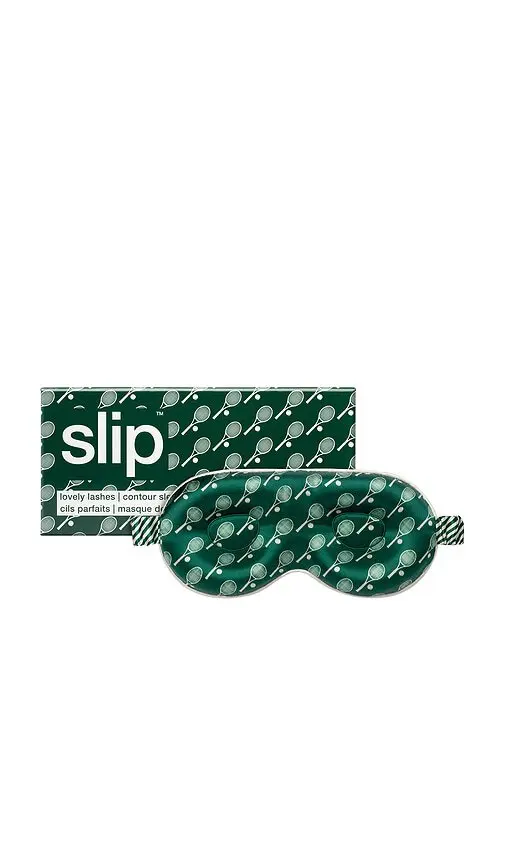 Slip Tennis Racquets Pure Silk Contour Sleep Mask - Sleep & Leisure Club