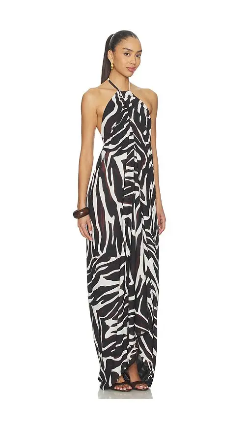 Superdown Jaslynn Halter Maxi Dress