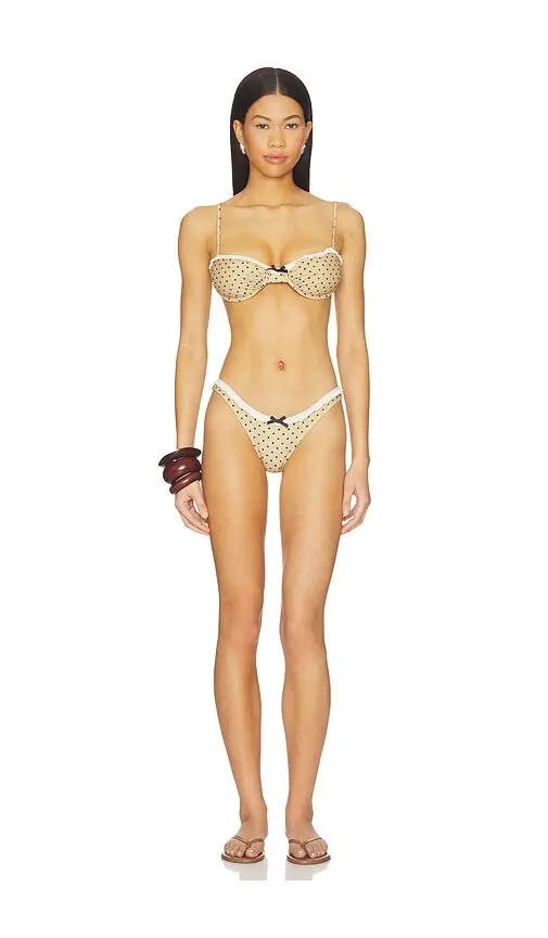 With Jéan Polka Dot Bikini Bottom