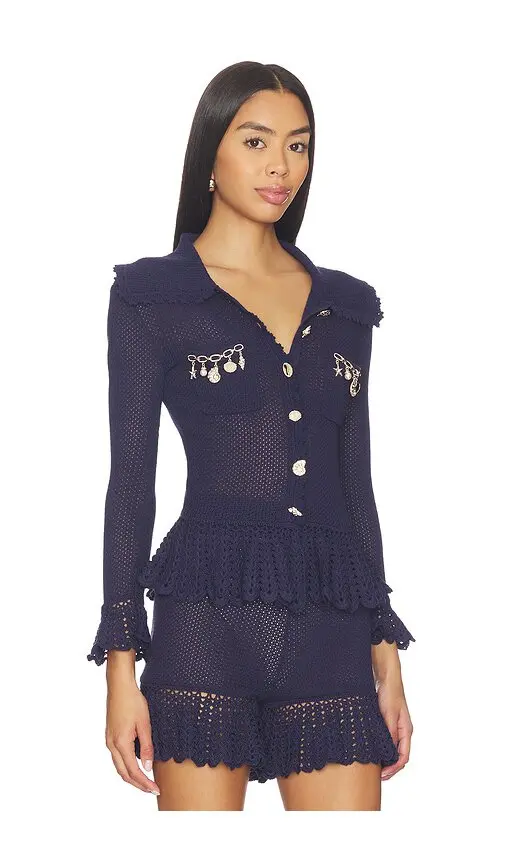 SELF-PORTRAIT Embellished Cardigan