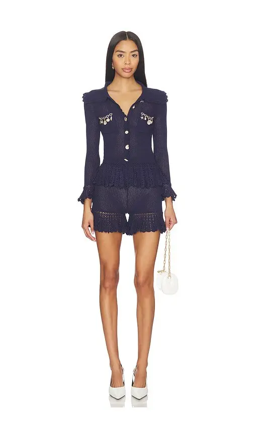 SELF-PORTRAIT Embellished Cardigan