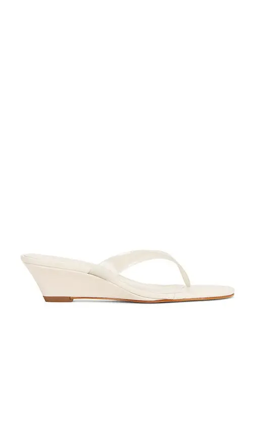 Schutz Roslyn Wedge Sandal - Sugar White