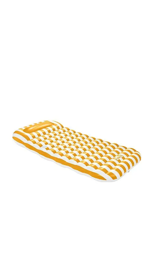 FUNBOY Fabric Classic Mat Loungers In Yellow - Yellow Stripes