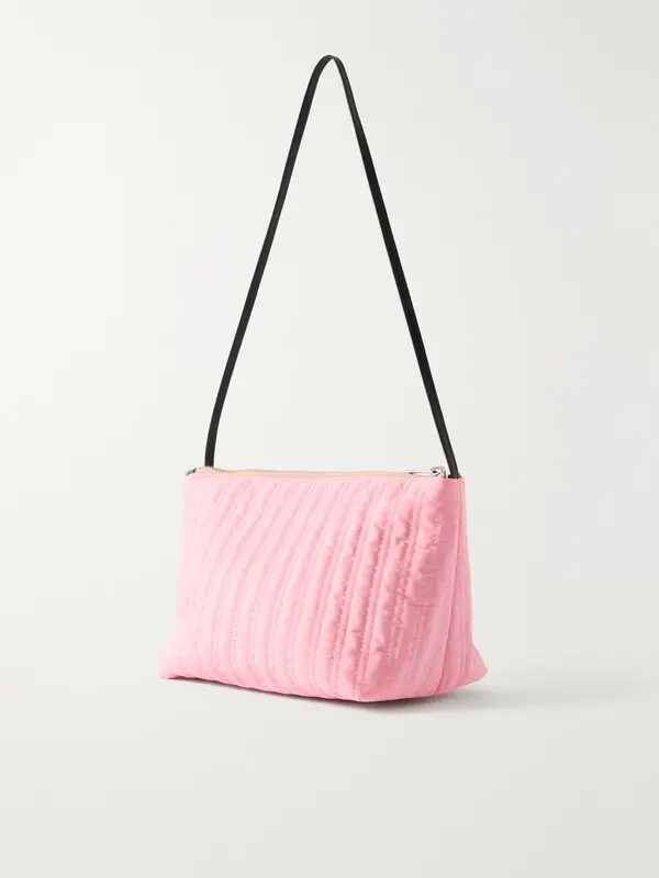 VALESQUE Corset Leather-trimmed Quilted Shoulder Bag