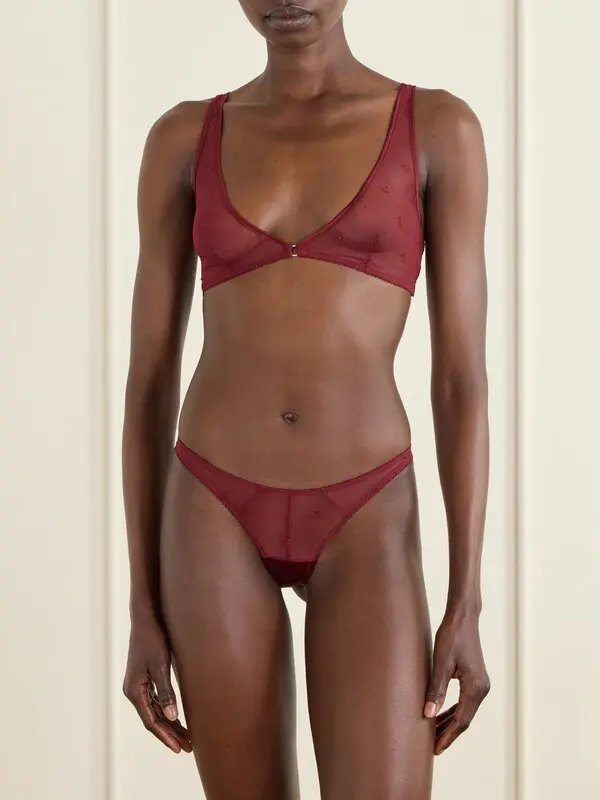 Kiki De Montparnasse Cerise Lace Bra