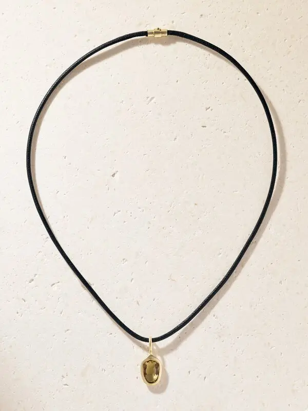 BY PARIAH Prism Orbit 14-karat Recycled And Topaz Necklace - Gold