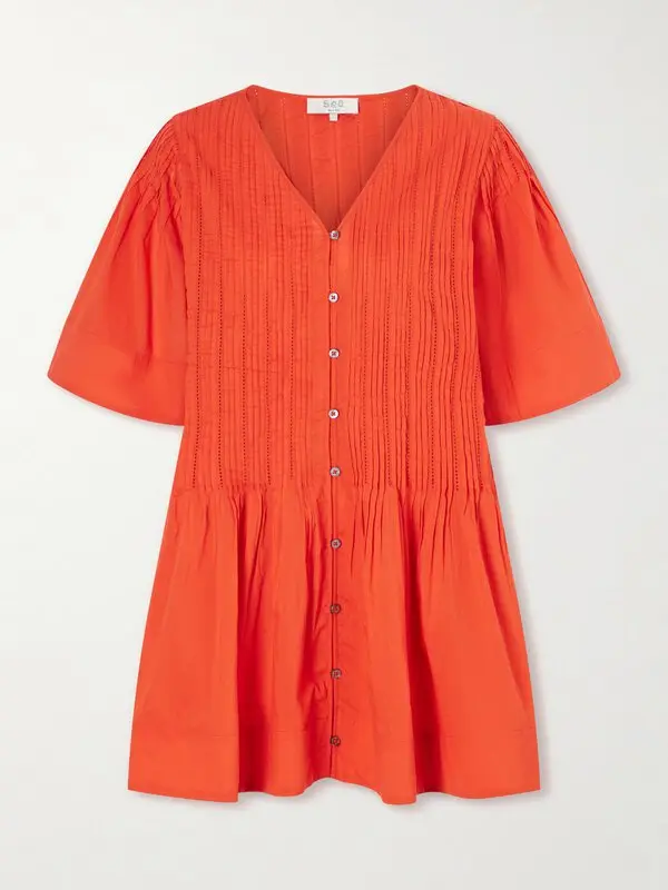 Sea Alberte Cotton Mini Dress