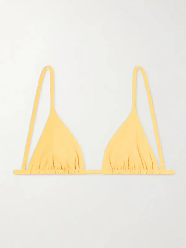 ERES Les Essentiels Mouna Triangle Bikini Top - Yellow
