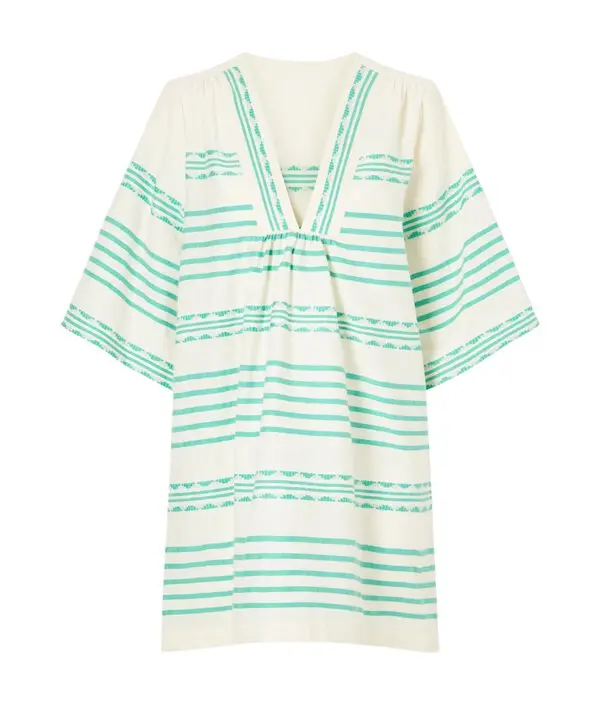 LEMLEM Belkis Striped Cotton Caftan