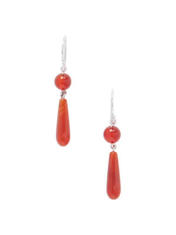 SOPHIE BUHAI Tiny Isadore Earrings - Red