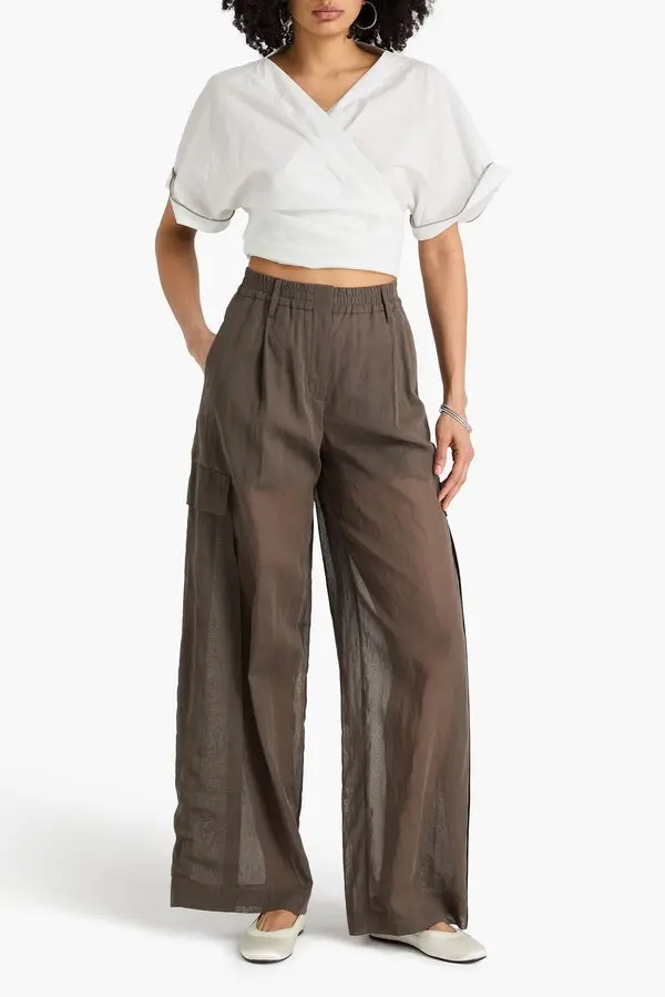 Brunello Cucinelli Cotton-voile Cargo Pants