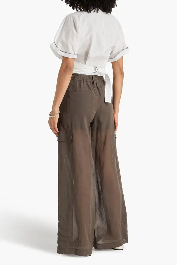 Brunello Cucinelli Cotton-voile Cargo Pants