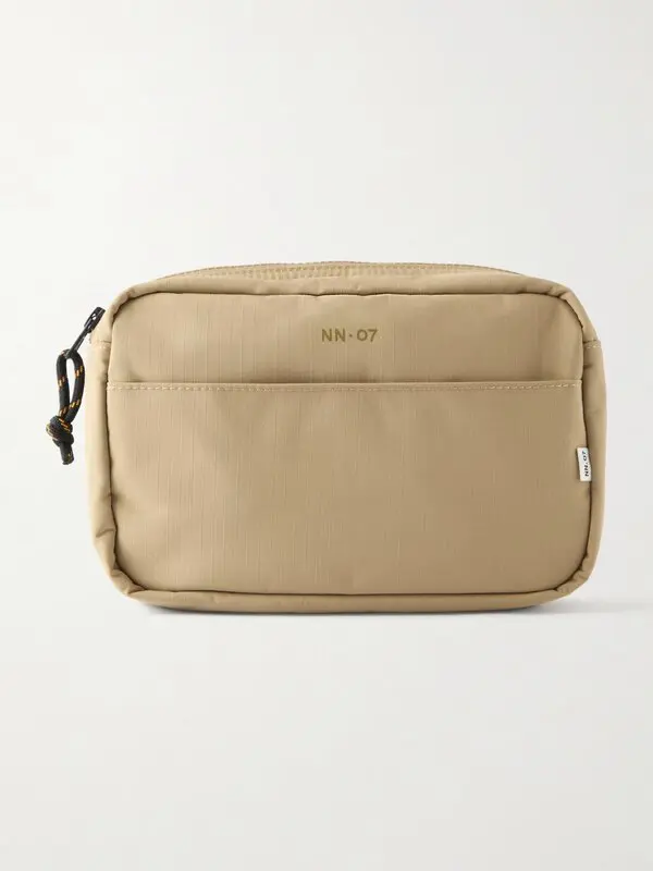 Nn07 Rip-stop Shell Wash Bag - Neutrals