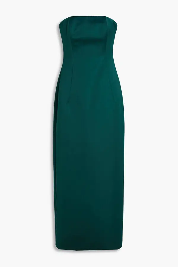 LEO LIN Rayna Strapless Maxi Dress - Emerald