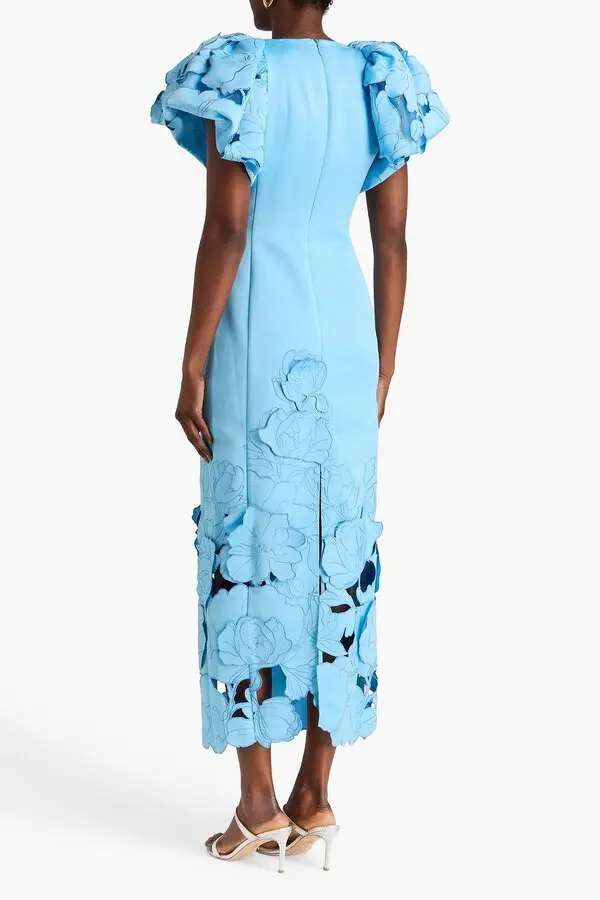 leo lin lucinda maxi dress Leo Lin Lucinda Floral Appliqu Maxi Dress