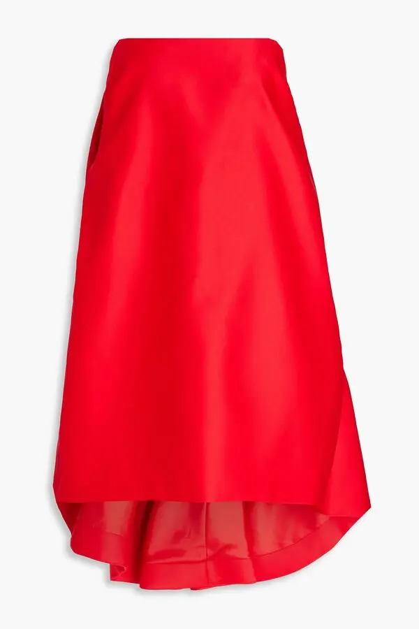 LEO LIN Strapless Satin Dress