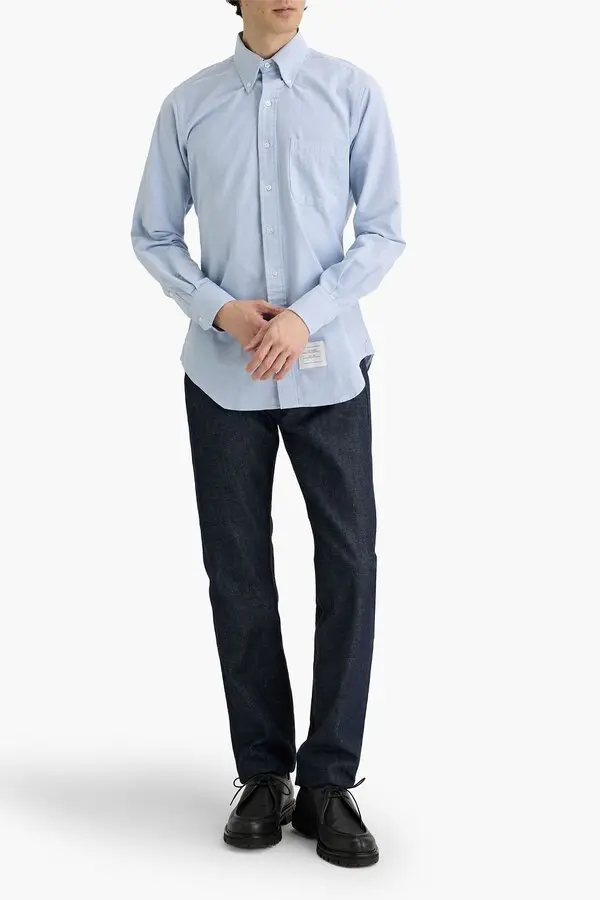 Thom Browne Cottonpiqué Shirt - Light Blue