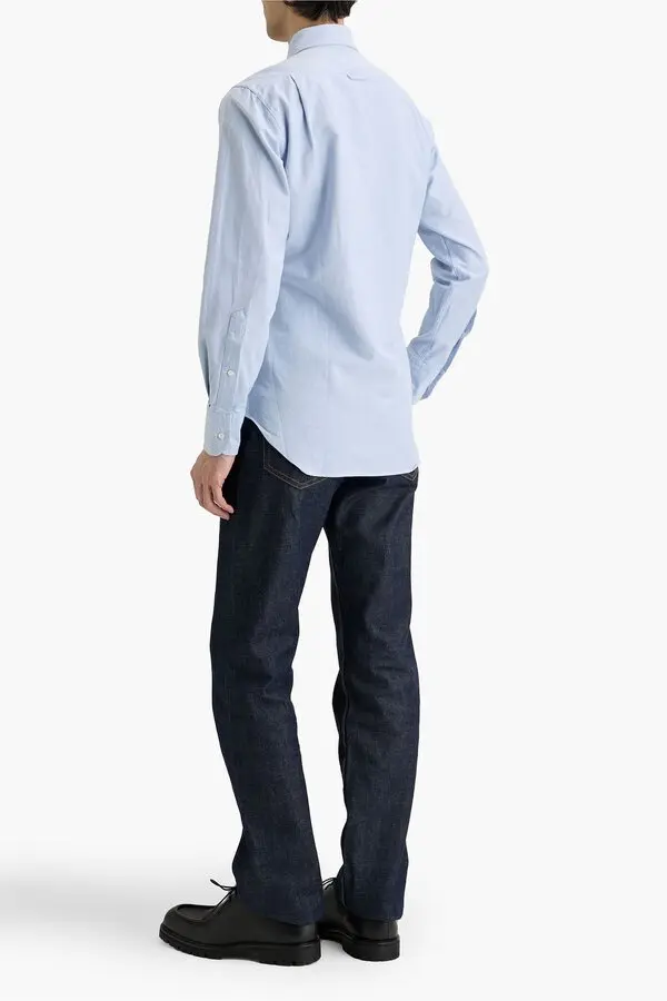 Thom Browne Cottonpiqué Shirt - Light Blue