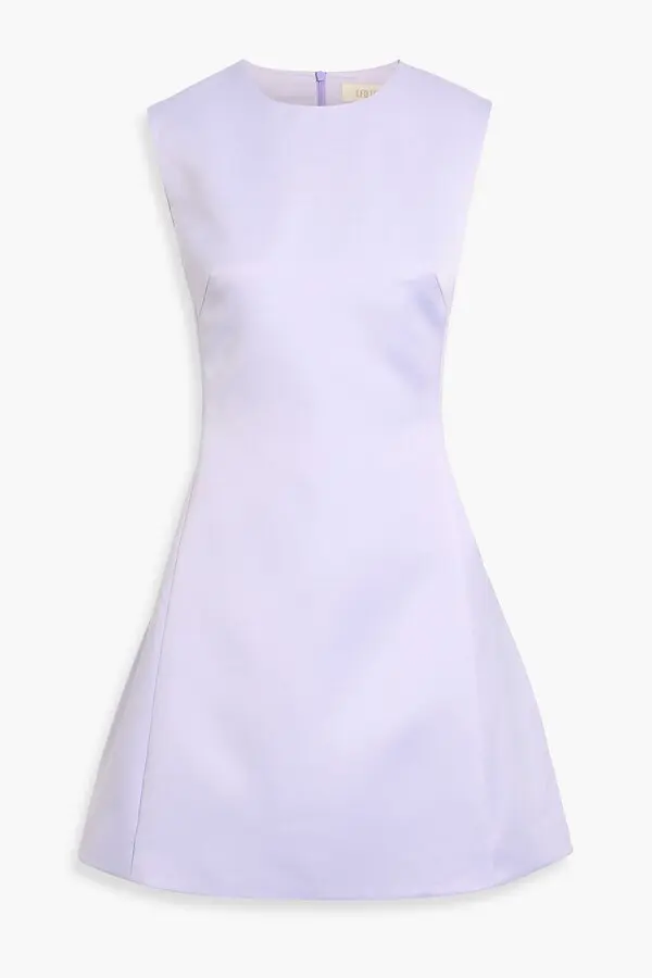 LEO LIN Chloe Satin Mini Dress - Lilac