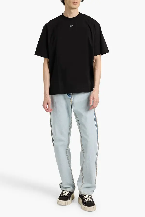 Off-White Printed Cottonjersey Tshirt - Black