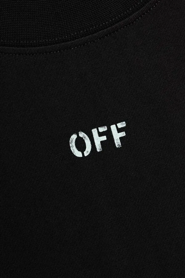 Off-White Printed Cottonjersey Tshirt - Black