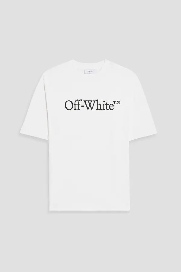 Off-White Printed Cottonjersey Tshirt - White