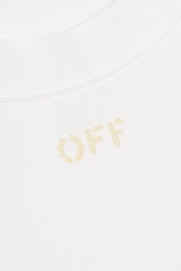 Off-White Printed Cottonjersey Tshirt - White