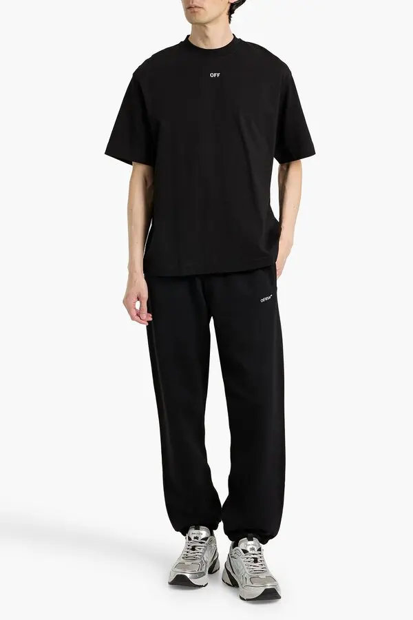 Off-White French Cottonterry Sweatpants - Black