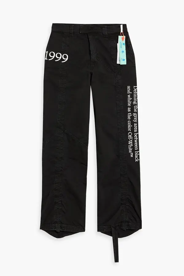 Off-White Printed Cotton Ripstop Cargo Pants