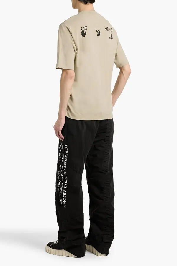 Off-White Printed Cotton Ripstop Cargo Pants