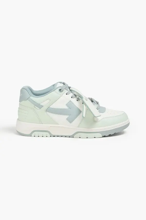 Off-White Out Of Office Leather Sneakers - Mint