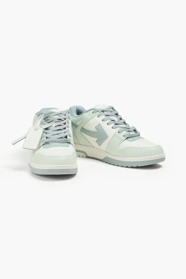 Off-White Out Of Office Leather Sneakers - Mint