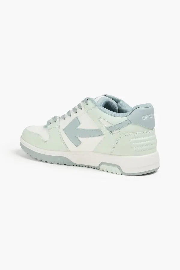 Off-White Out Of Office Leather Sneakers - Mint