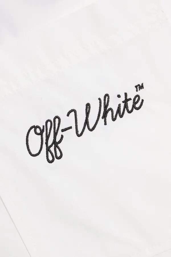 Off-White Embroidered Cottonpoplin Shirt