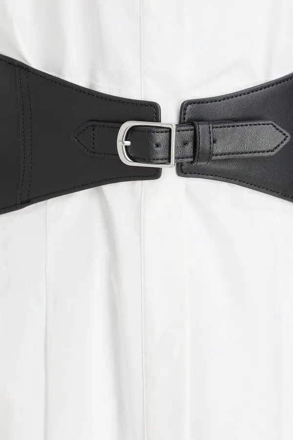 Simkhai Olson Belted Midi Shirt Dress