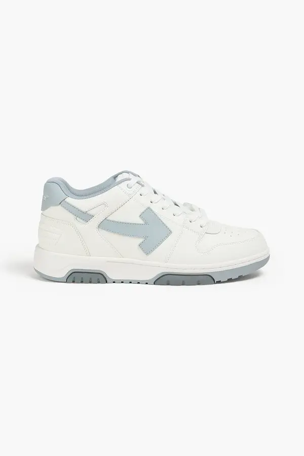 Off-White Out Of Office Leather Sneakers - Sky Blue