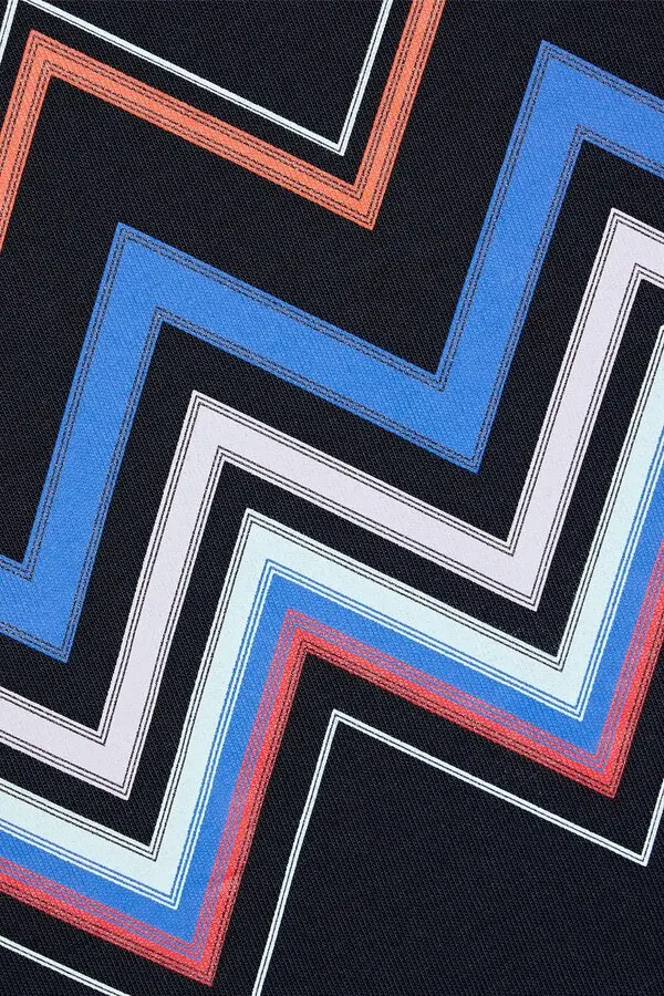Missoni Striped Cottonjersey Tshirt - Midnight Blue