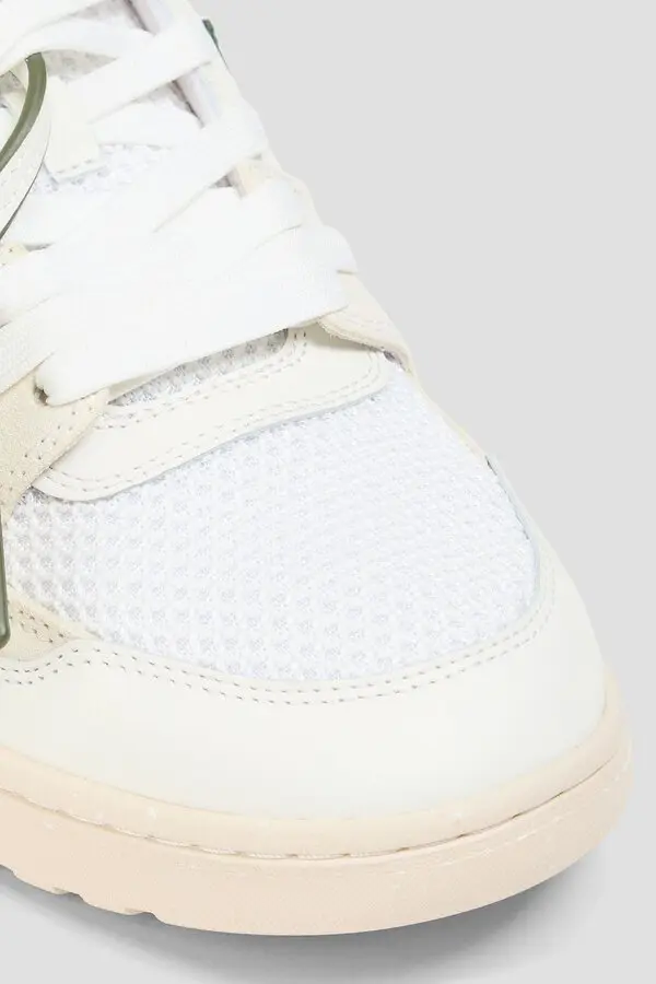 Off-White Out Of Office Leather And Mesh Sneakers - White