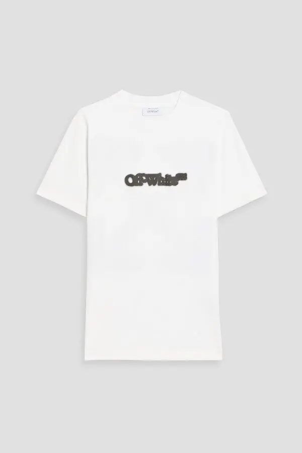 Off-White Printed Cottonjersey Tshirt - White