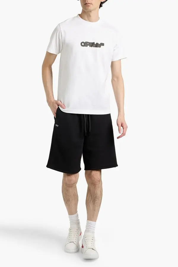Off-White Printed Cottonjersey Tshirt - White