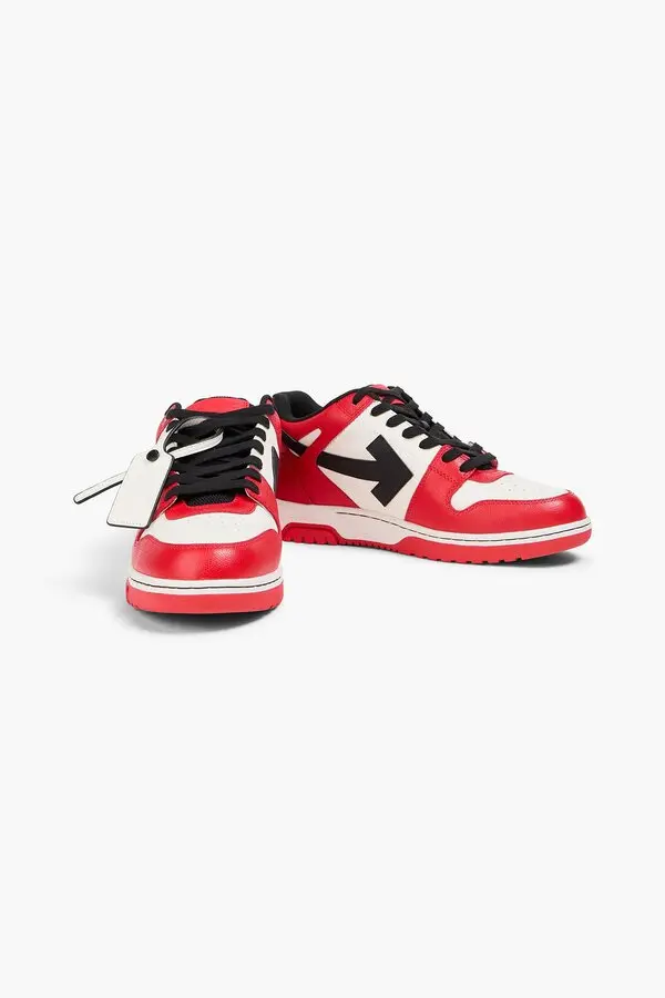 Off-White Out Of Office Pebbled-leather Sneakers