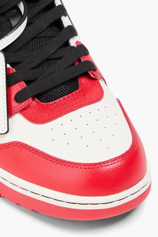 Off-White Out Of Office Pebbled-leather Sneakers